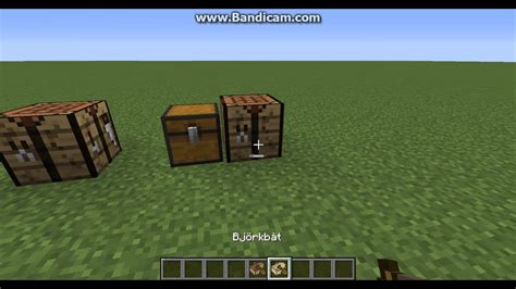 hur man gör saker av trä i minecraft - YouTube