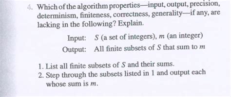 Solved 2 Write An Algorithm That Receives As Input The