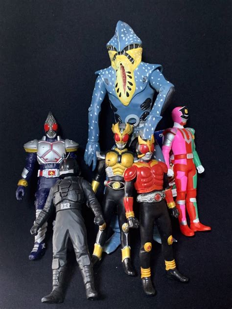 Yahooオークション 仮面ライダー ソフビ まとめて 6体セット シオマ