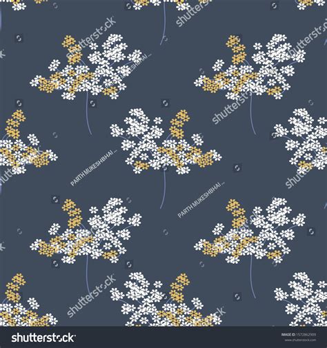 Semless Small Vector Flower Design Pattern Stock Vector Royalty Free