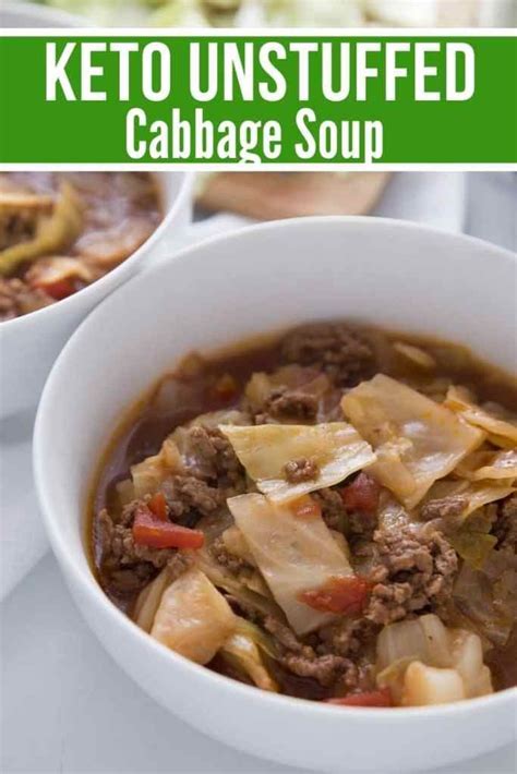 Unstuffed Keto Cabbage Soup Instant Pot Crock Pot Or Stove Top