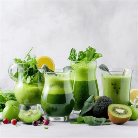 Premium Ai Image Green Smoothie Illustration Ai Generativexa