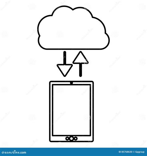 Cloud Computing Technology Stock Illustration Illustration Of Smartphone 85768630