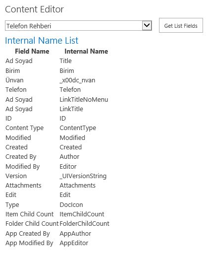 SharePoint Rest Api ile Telefon Rehberi Hasan Köroğlu