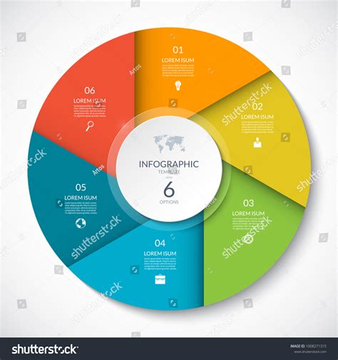Circle Chart Infographics Vector Diagram 6 Stock Vector Royalty Free 1008271315 Shutterstock