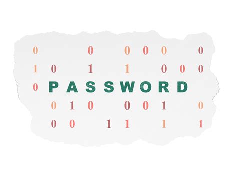 Protection Concept Password On Torn Paper Background Encryption Policy Access Information Png