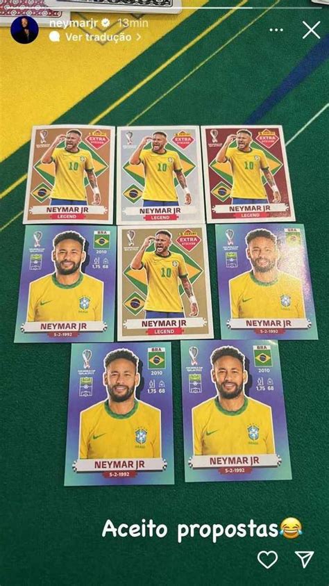 Álbum Da Copa Neymar Mostra Figurinhas Raras De Até R 6 Mil E Diz