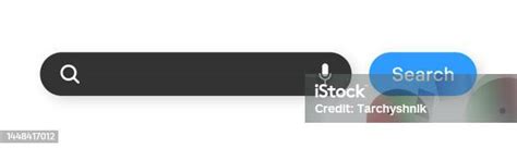 둥근 모서리가있는 검색 막대 검색 상자 주소 표시 줄 및 텍스트 필드가있는 인터넷 브라우저 엔진 Ui 디자인 웹 아이콘 및 푸시 버튼이있는 웹 사이트 인터페이스 요소 다크