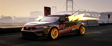 NFS Unbound Honda Civic Type R FL5 Dinamic Lights Tuning Parts Tuned
