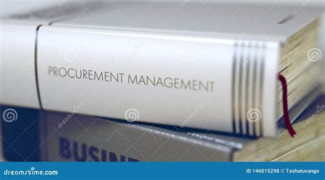 Book Title Of Procurement Management 3d Rendering Stock Illustration