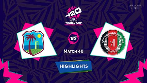 Ibrahim Zadran 38 Runs Vs West Indies Wi Vs Afg 40th Match Match