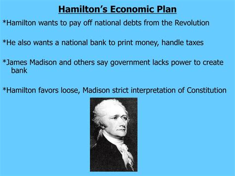 Ppt Hamilton And Jefferson Two Conflicting Visions Powerpoint