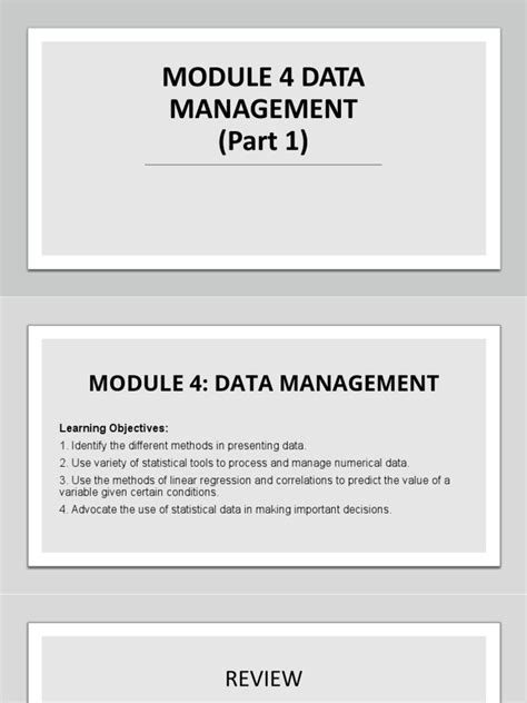 module 4 data management part 1 pdf statistics regression analysis
