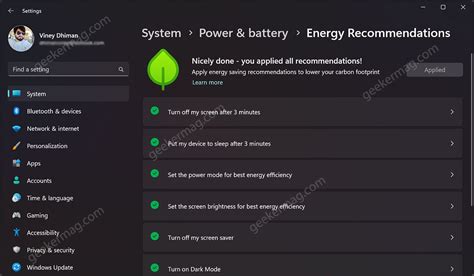 How To Enable Energy Recommendations Settings Page In Windows