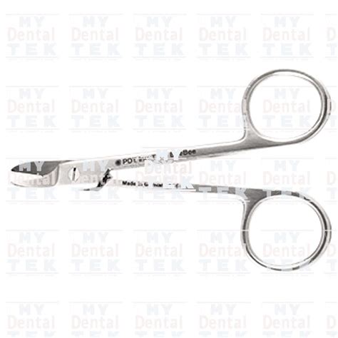Paradise Dental Technologies Beebee Crown Scissors Curved Blue