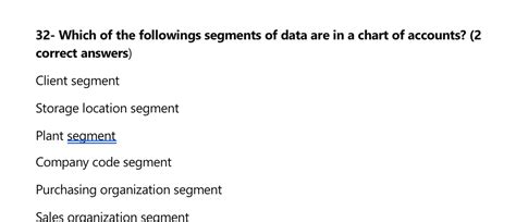 Solved 32 ﻿which Of The Followings Segments Of Data Are In