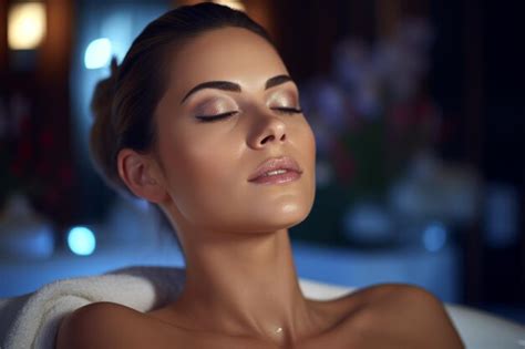 Premium Photo Beautiful Young Woman Relaxing In A Hot Tub With Her