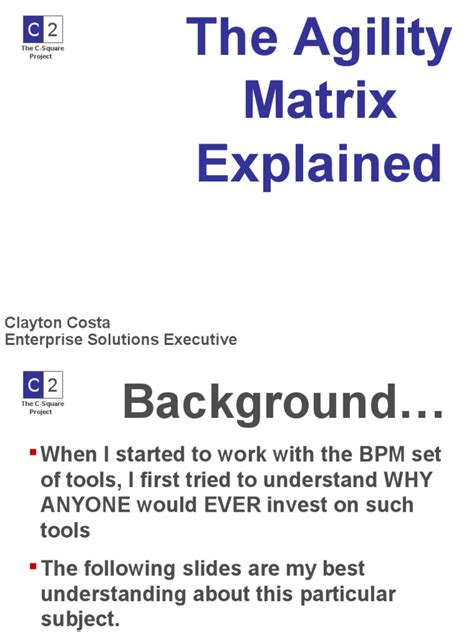 Pdf Agility Matrix Explained Dokumen Tips