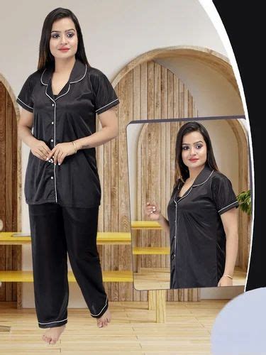 Womens Stylish Satin Night Suit Pyjama Size Free Size At ₹ 230