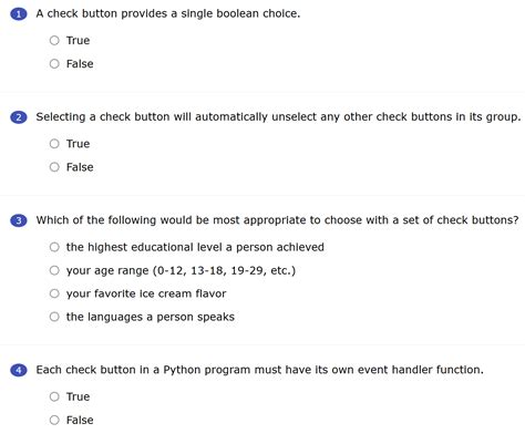 Solved A Check Button Provides A Single Boolean