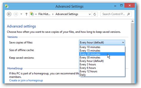 Configure Windows 8 File History To Recover Deleted Files
