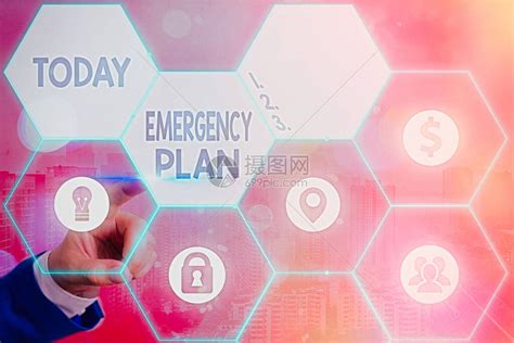 显示应急计划的书写笔记重大突发事件应对程序的经营理高清图片下载 正版图片503757119 摄图网