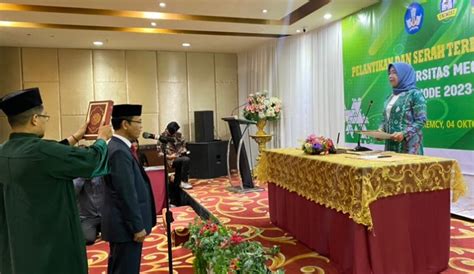 Dilantik Ketua Ypi Mega Rezky Prof Dr Anwar Ramli Jabat Rektor Unimerz Makassar