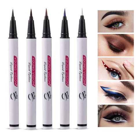 5 Colors Liquid Eyeliner Set Matte Colored Eyeliners Pen Colorful