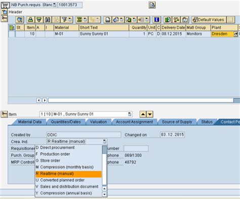 What Is Creation Indicator” In Sap Purchase Requisition Java Training Android Training