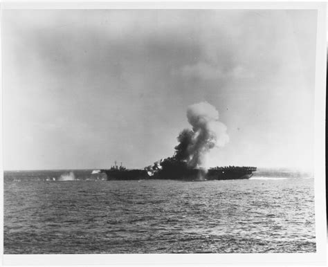 Cv 16 Uss Essex Cv 9 Just After A Japanese Judy