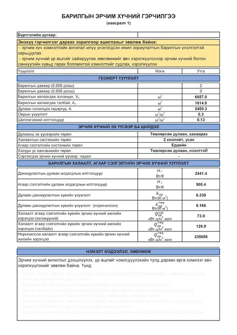 Хувийн сууцны барилгын дулаалгын шаардлага