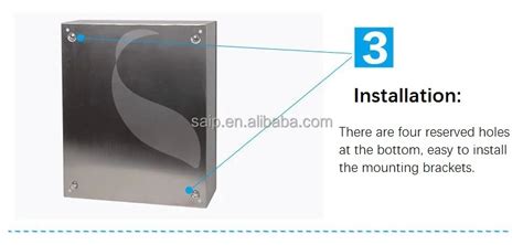 Saipwell Stainless Steel Enclosure Ip66 1200 1000 400mm Metal Box With