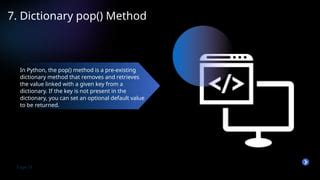 Python Dictionary Concept R Chinthamani Pptx