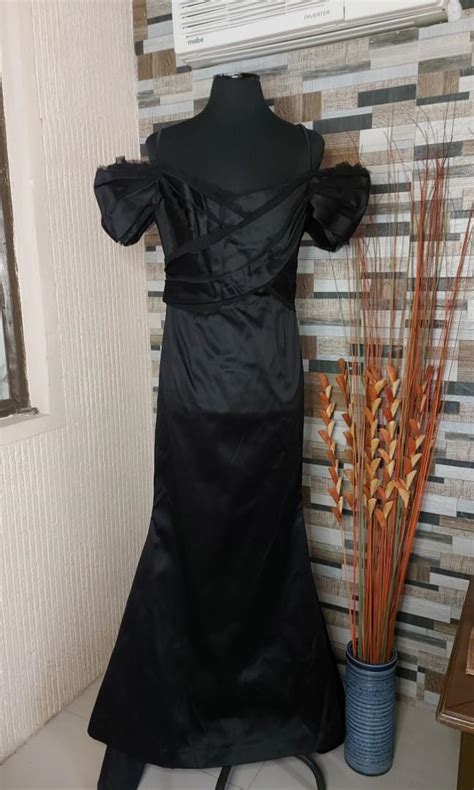 Pepito Albert Black Gown Womens Fashion Dresses And Sets Evening