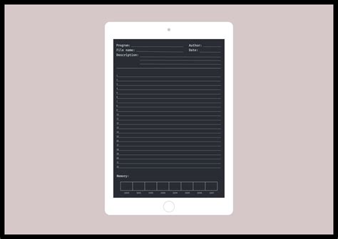 Codingprogramming Template Digital Notebook Dark Theme For Goodnotes
