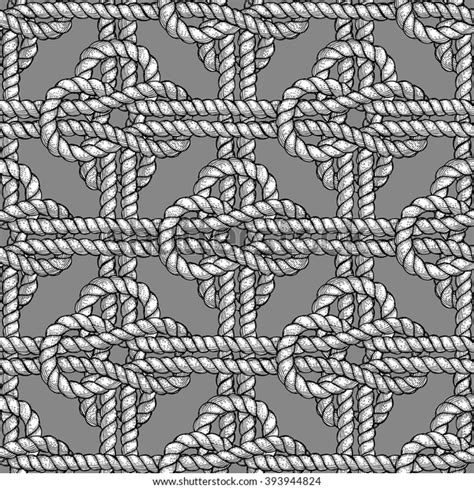 Crossed Sailor Knot Engraving Style Vector Stock Vector Royalty Free