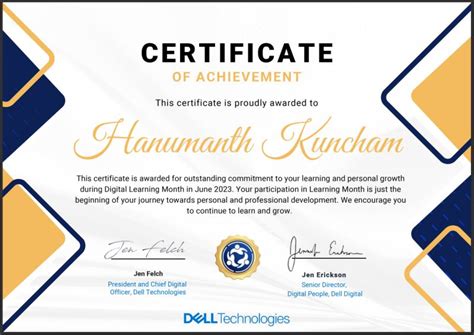 Hanumanth Kuncham ☁️ On Linkedin Iwork4dell Digitallearningmonth