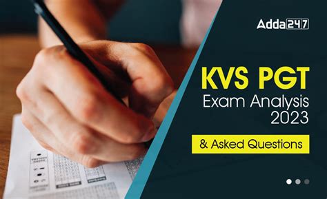 Kvs Pgt Exam Analysis 2023 And Asked Questions