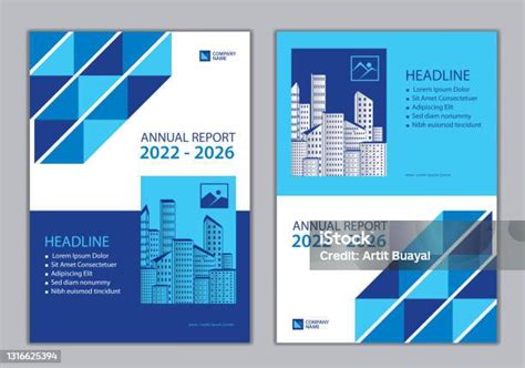年報封面設計 20222026 範本宣傳冊封面設計商業宣傳冊傳單書籍封面廣告雜誌海報企業演示文稿藍色抽象背景向量向量圖形及更多報告 文件