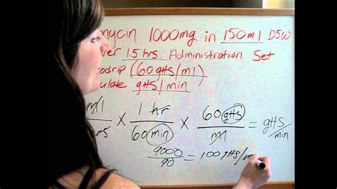 IV Drip Calculations YouTube