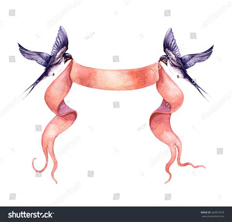 Flying Bird Ribbon Over 3 364 Royalty Free Licensable Stock