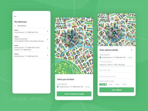 Address Selection Ui Ux Design Mobile App Design Inspiration App Design Inspiration App Ui