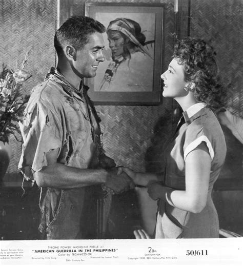 Tyrone Power And Micheline Presle In American Guerrilla In The