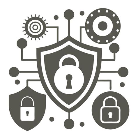 Technology Concept Flat Vector Style Illustration Featuring Encryption