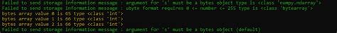 Storage Information Message Is Giving Me An Error Issue 620