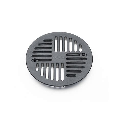 Pvc Grating Hole 130 Art Deco Black Round Shape Gratings Aquasens