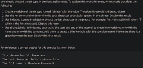 Solved We Already Showed The Str Type In Previous Chegg