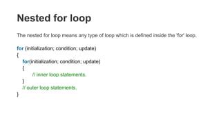 Nested Loops In C Pptx