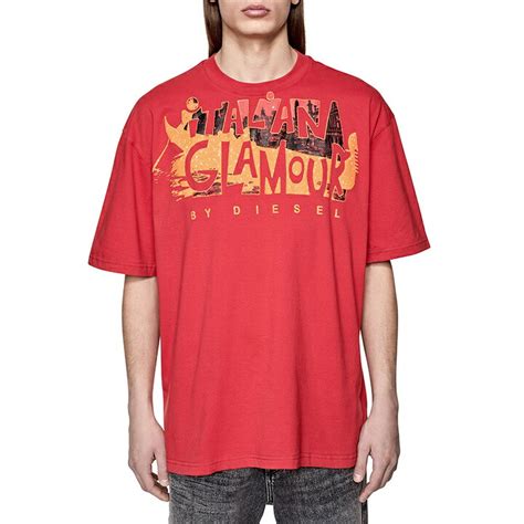 【楽天市場】 Diesel ディーゼル メンズ エンボス加工プリント リラックスフィット 半袖tシャツ カットソー【t Wash D3