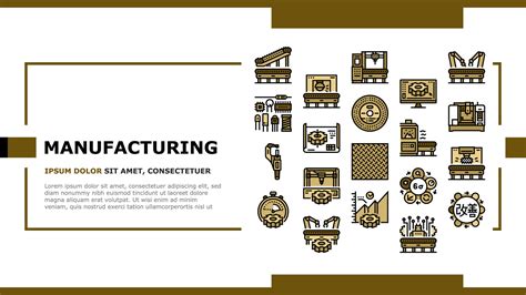 Manufacturing Industry Factory Landing Header Vector 32515806 Vector Art At Vecteezy